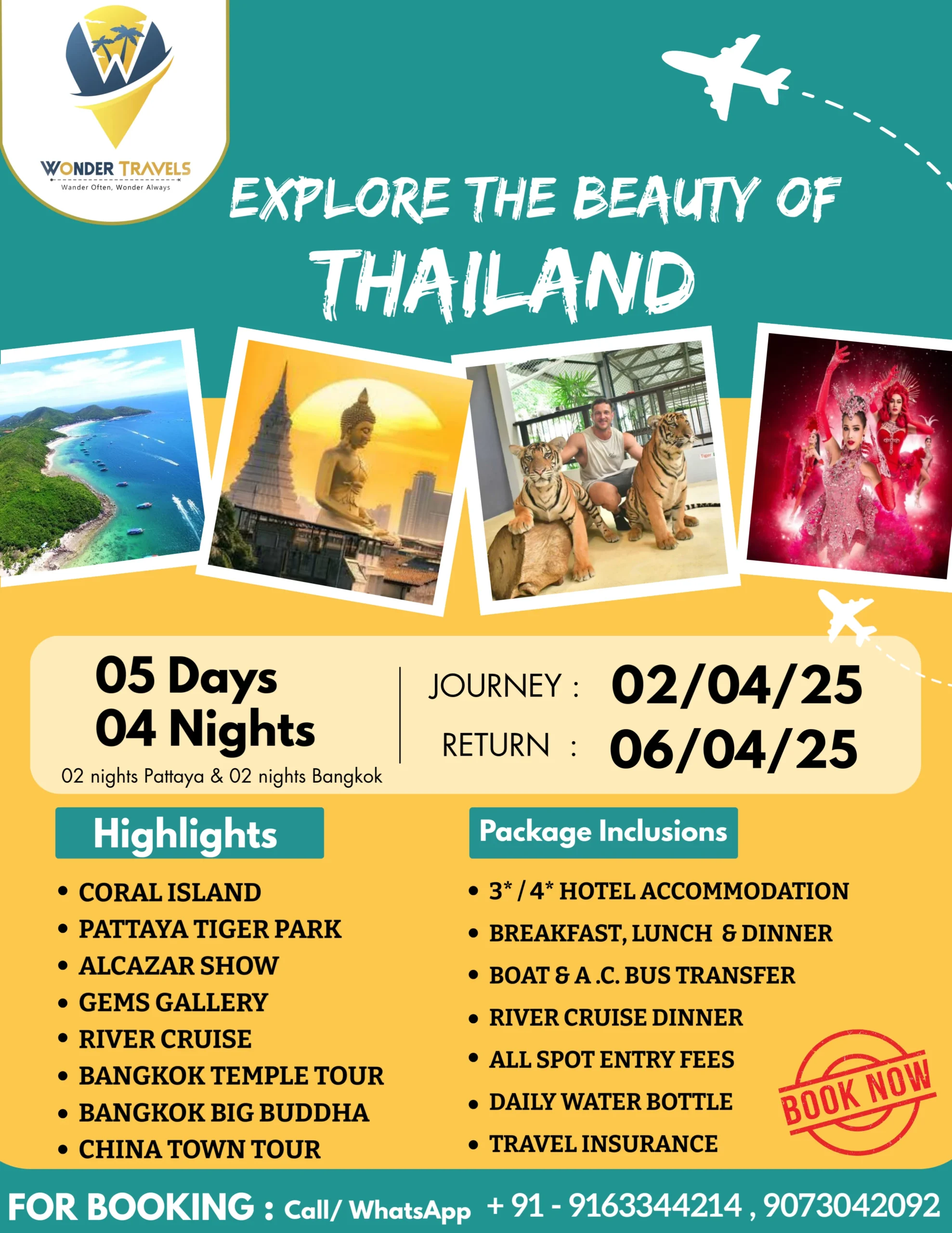 Thailand Group Tour (Oct 25) - Wonder Travels